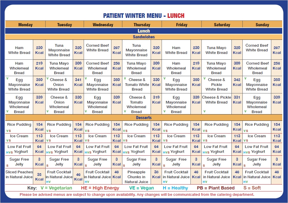 WWL Teaching Hospitals NHS Foundation Trust | Patient Menu